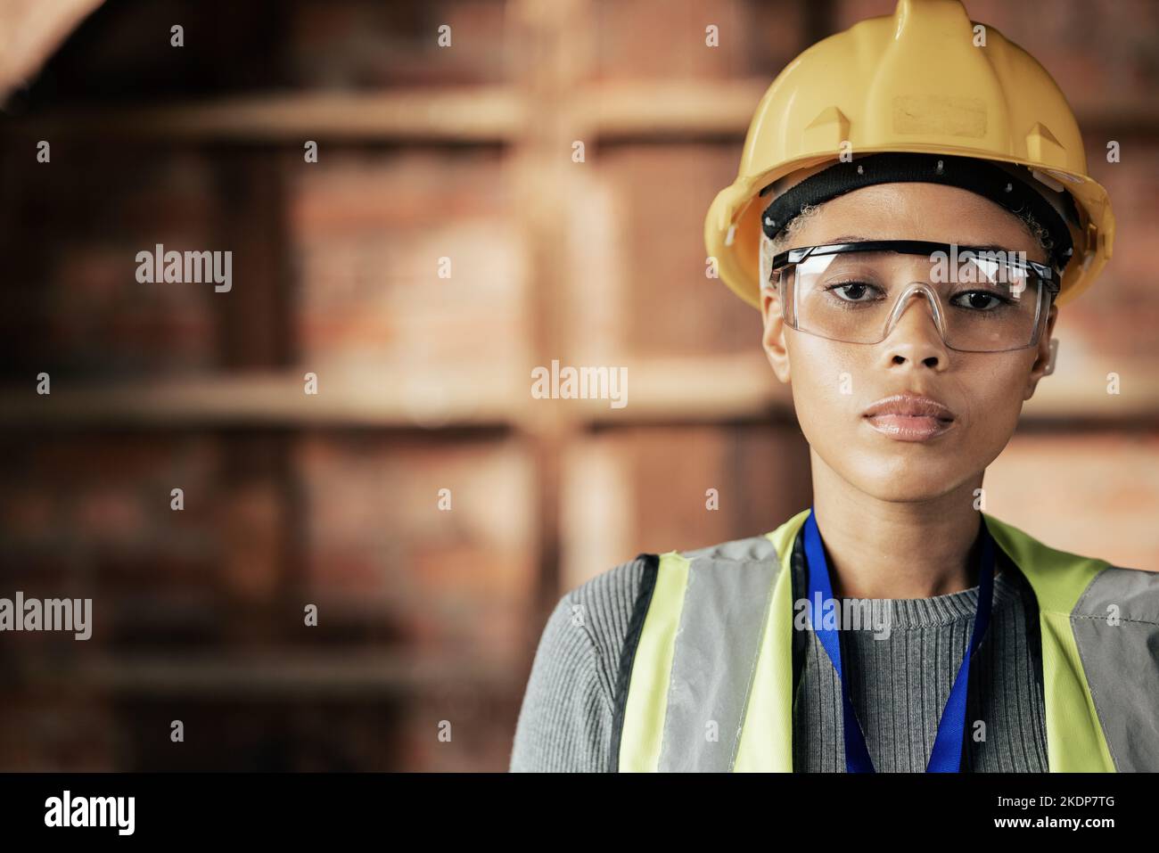 Portrait of architecture, building and construction worker working on ...