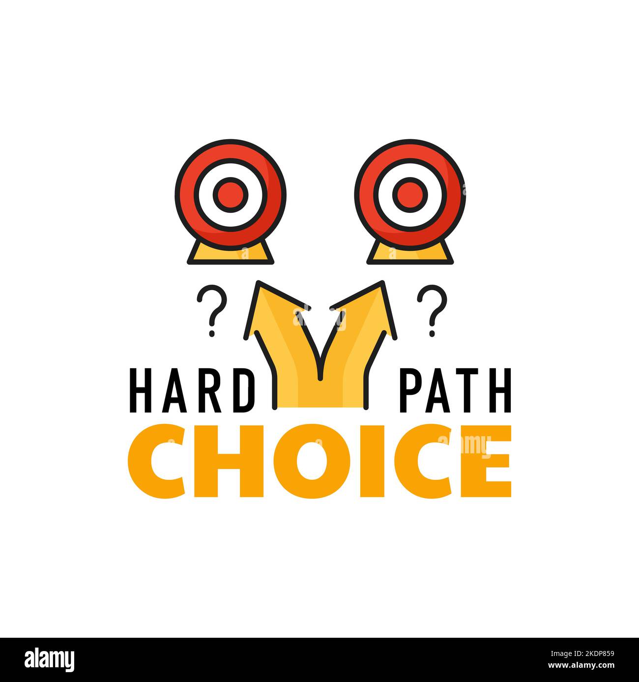 Business strategy choice outline icon. Career and leadership path ... Business strategy choice outline icon. Career and leadership path ...
