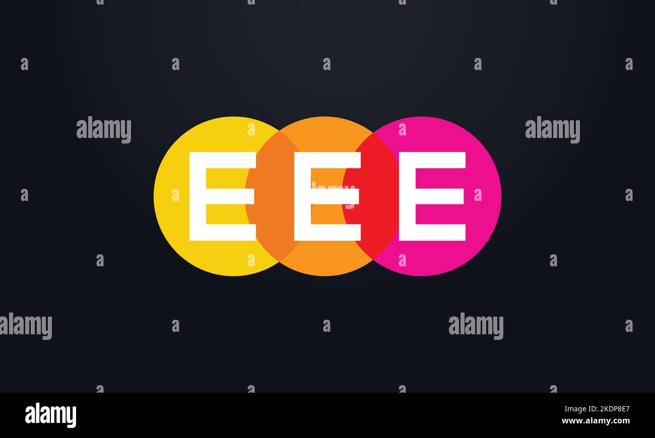 3 colour circle logo hi-res stock photography and images - Alamy
