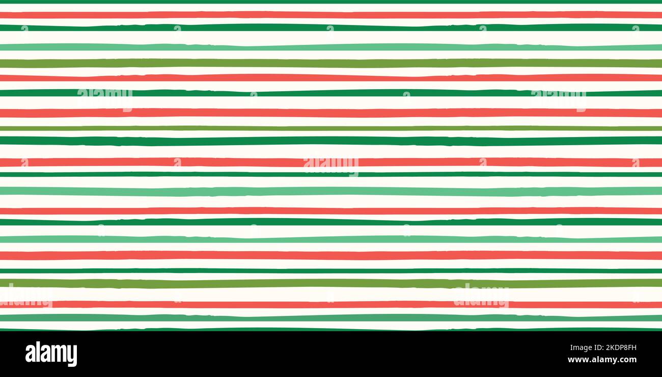 Christmas stripe pattern background border. Festive vector seamless ...