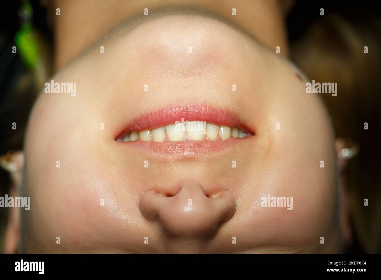 Close-up teeth, dental treatment at the dentist. Oral cavity care Stock ...