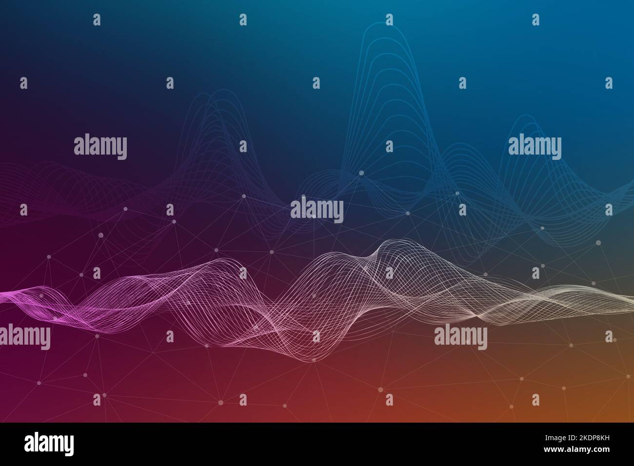 deep blue mix colors gradient with wave form movement effect ...