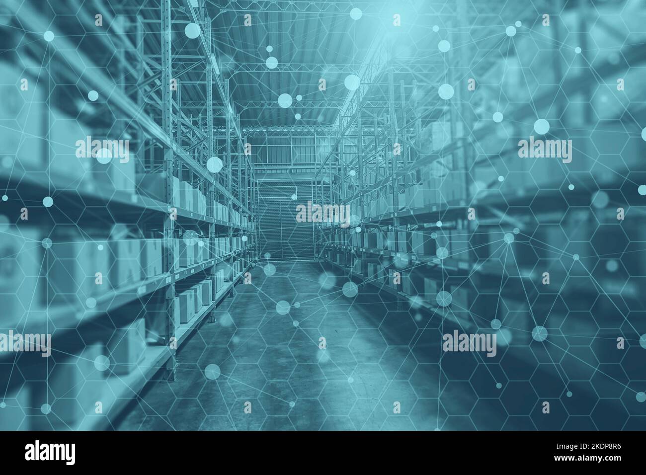 modern futuristic warehouse inventory products storage goods for ...