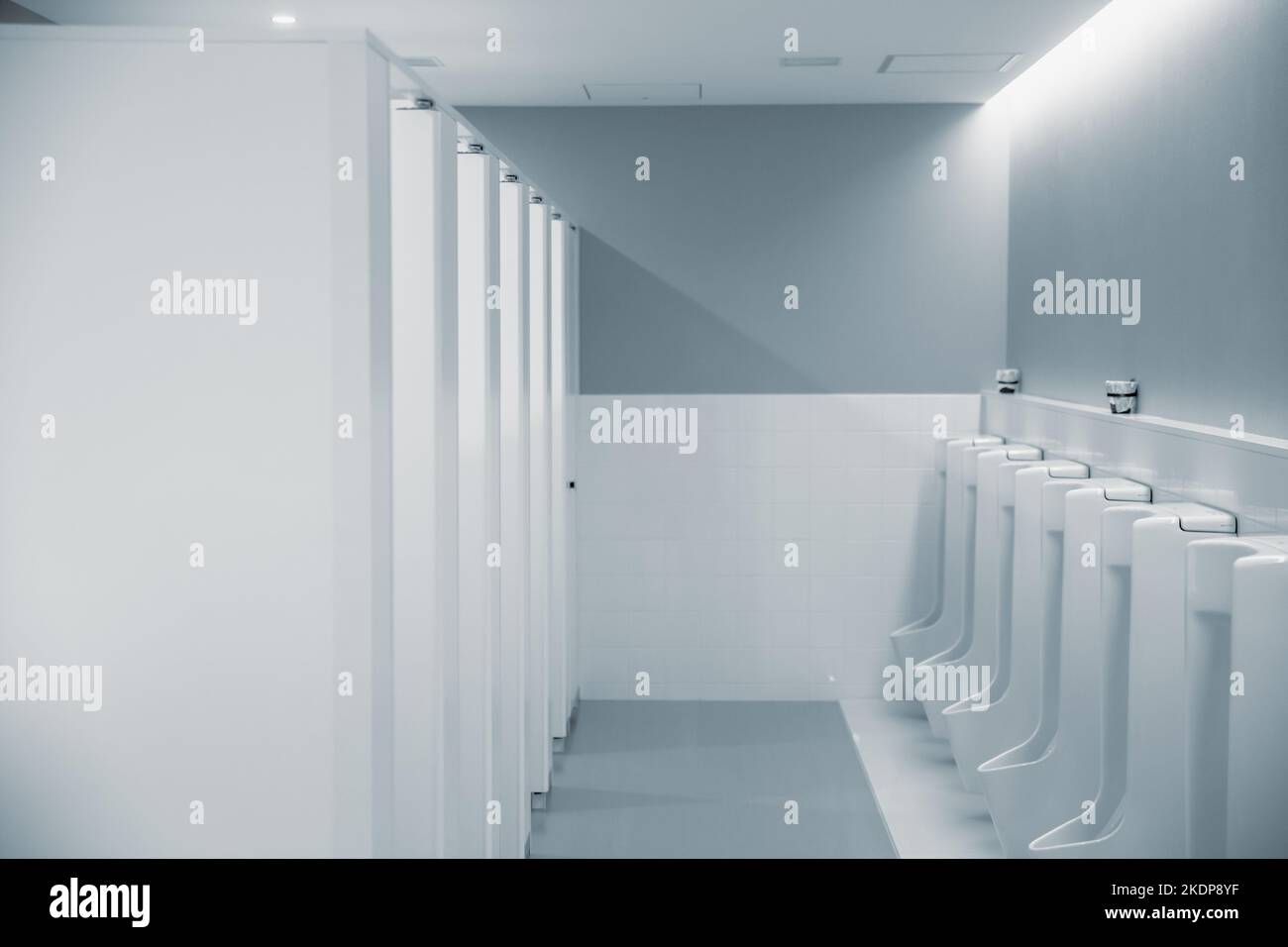 men restroom with row of urinal bowl clean modern style public toilet ...