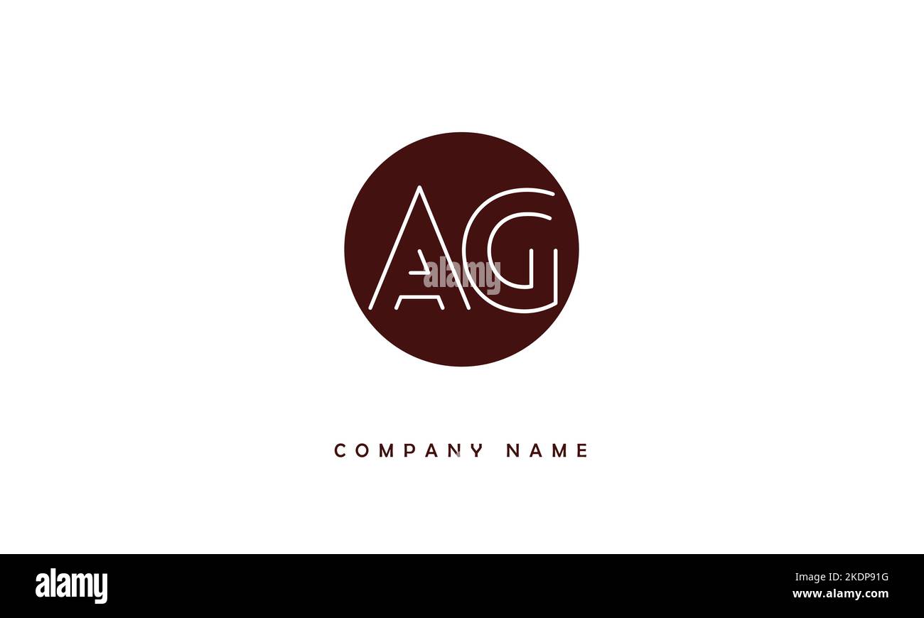 Ag monogram logo Cut Out Stock Images & Pictures - Alamy