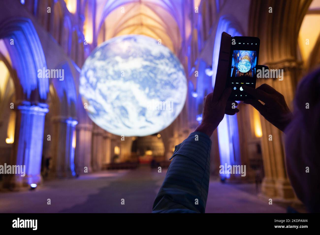 Gaia, Luke Jerram's seven-metre-wide replica of the earth, created ...