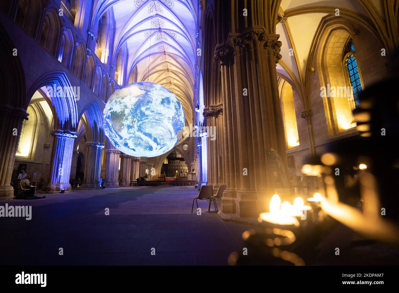 Gaia, Luke Jerram's seven-metre-wide replica of the earth, created ...