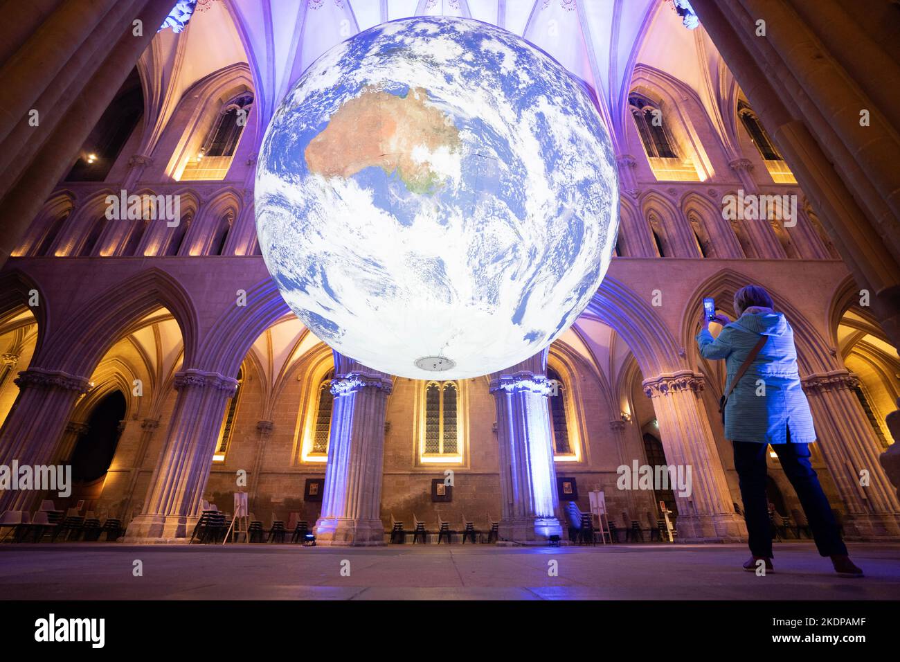 Gaia, Luke Jerram's seven-metre-wide replica of the earth, created ...