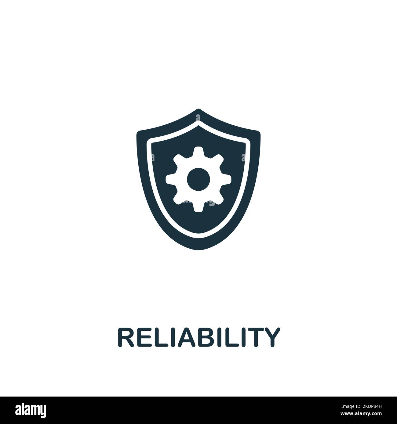 Reliability icon. Monochrome simple Customer Relationship icon for ...