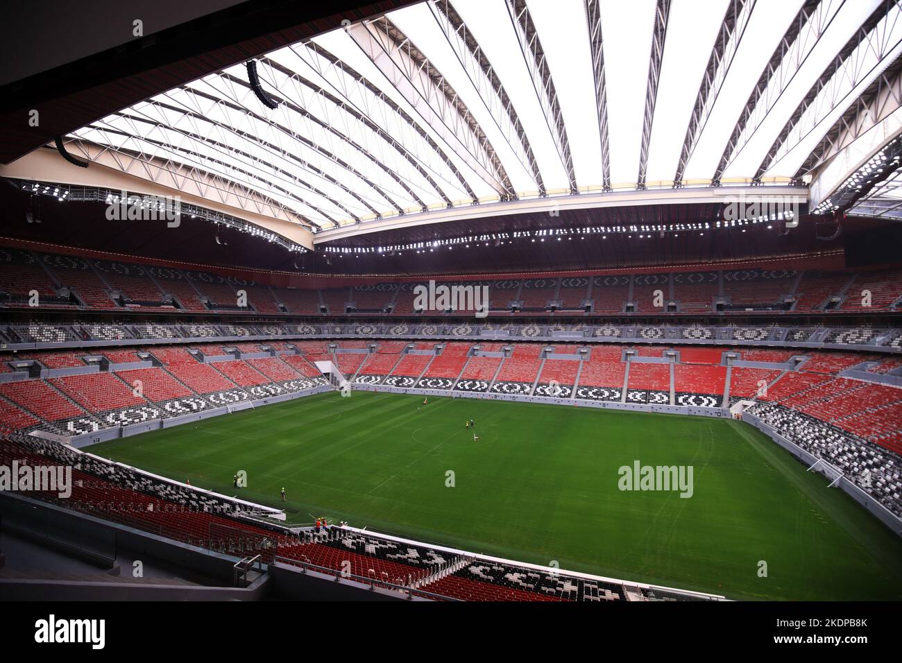 File photo dated 17-12-2019 of A general view of the Al Bayt Stadium ...