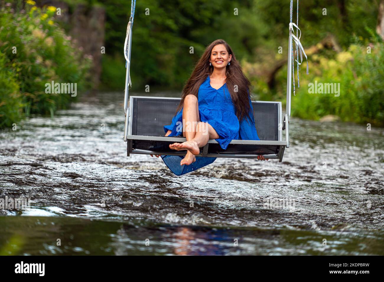 Seat river rope swing hi-res stock photography and images - Alamy