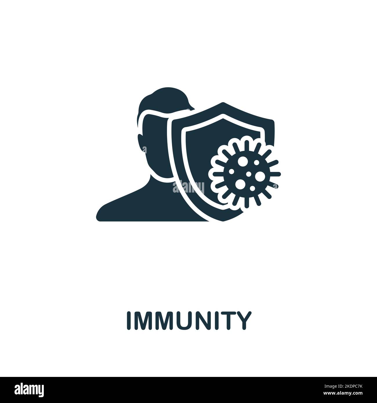 Immunity icon. Monochrome simple Detox Diet icon for templates, web ...