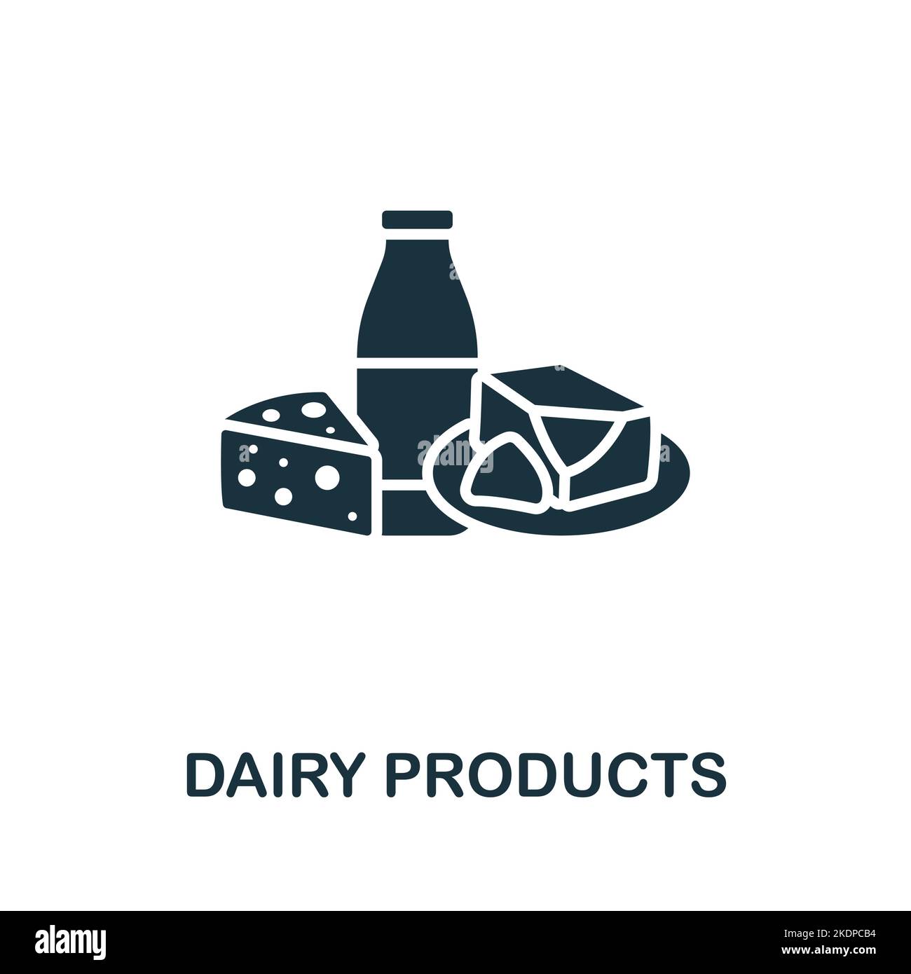 Dairy Products icon. Monochrome simple Detox Diet icon for templates ...