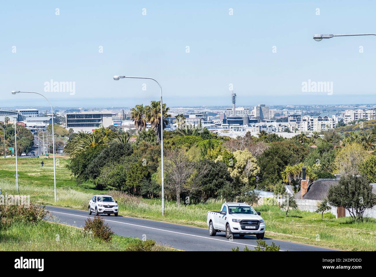 BELLVILLE, SOUTH AFRICA - SEP 13, 2022: A view of the business center ...