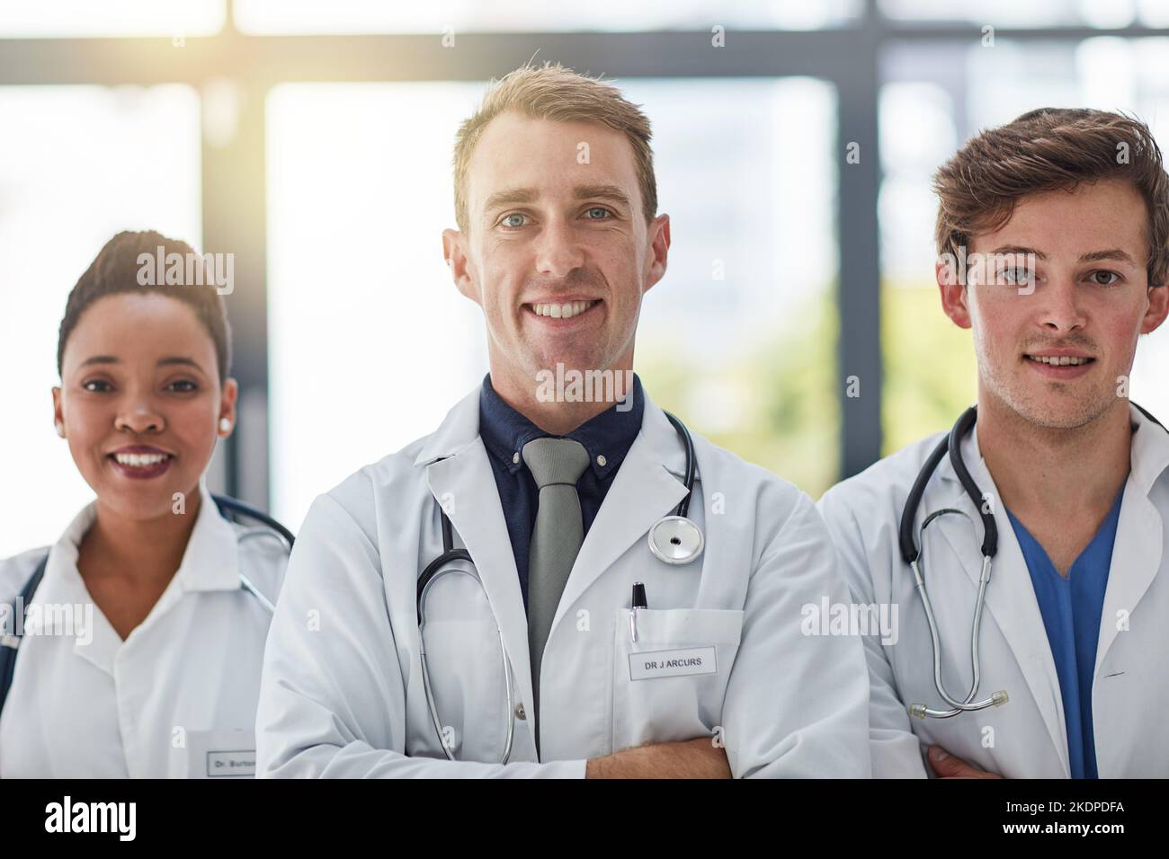 Working towards the promise of good health. Portrait of a group of ...