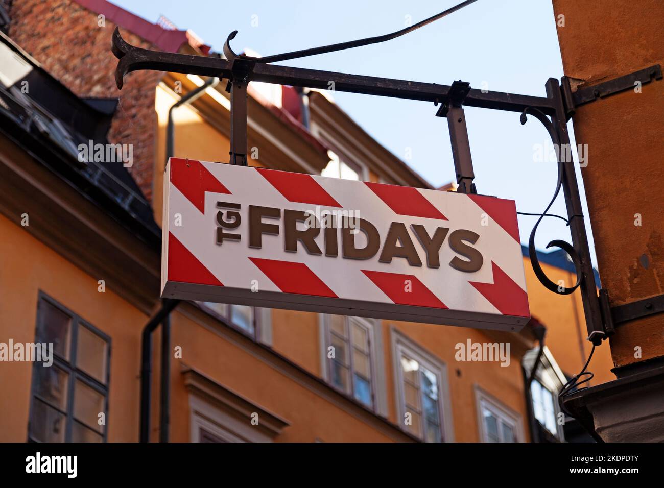 Stockholm, Sweden - October 10, 2022: sign for famous restaurant chain ...
