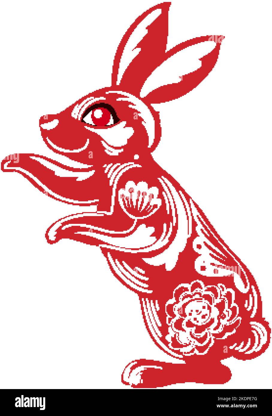 Chinese Lunar New Year Rabbit symbol 2023 illustration Stock Vector ... Chinese Lunar New Year Rabbit symbol 2023 illustration Stock Vector ...