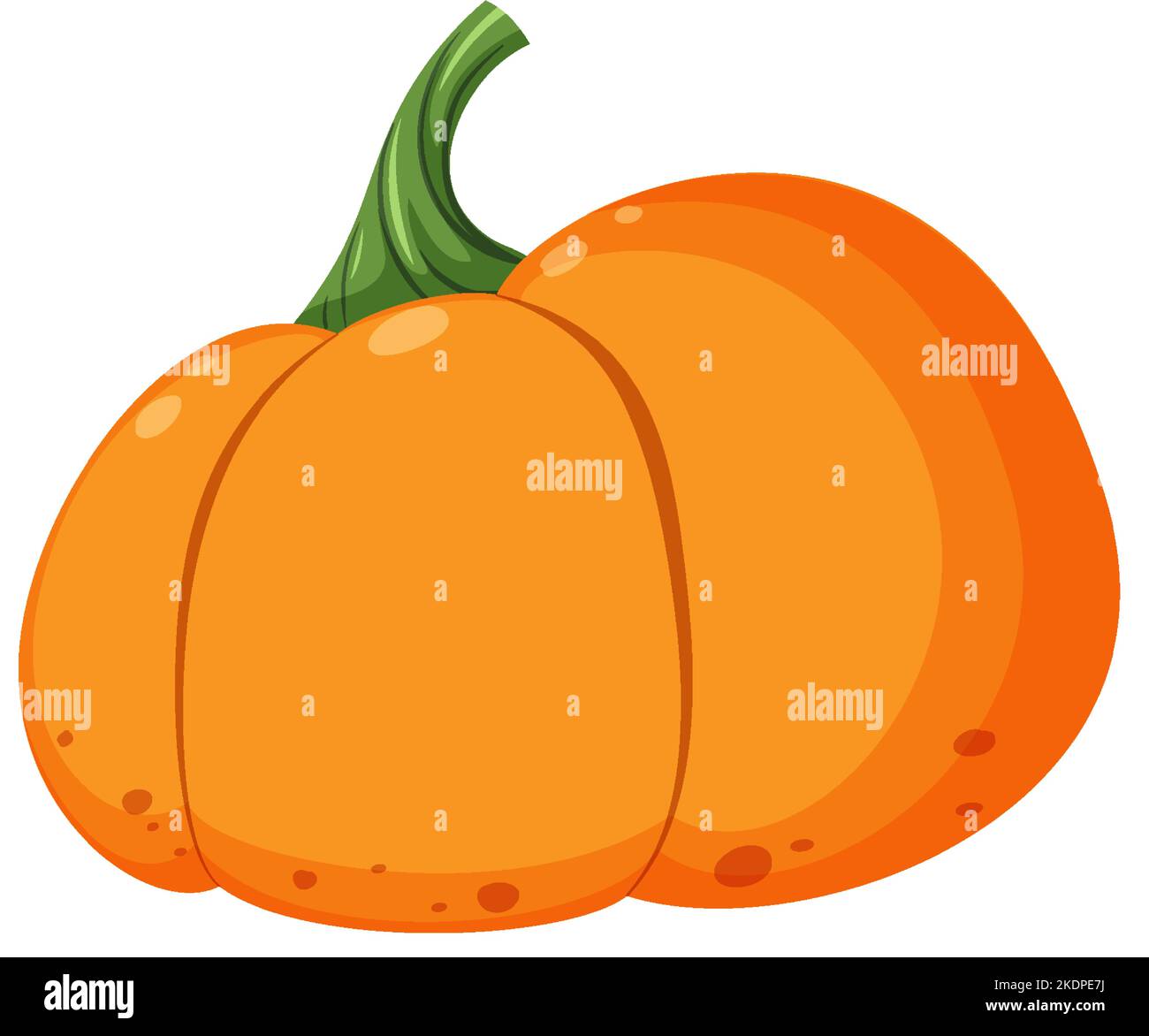 Isolated pumpkin in cartoon style illustration Stock Vector Image & Art ...