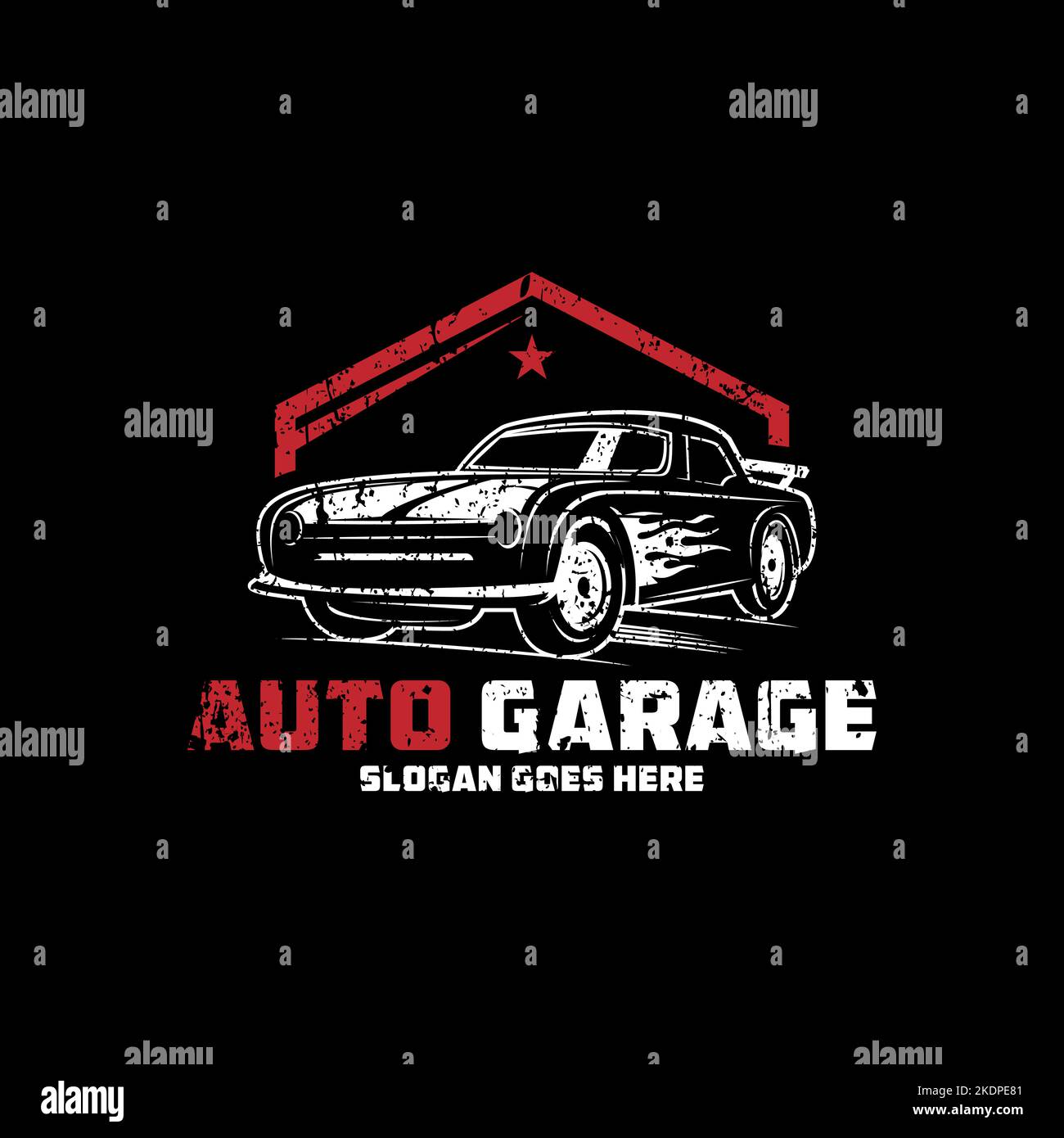Auto Garage retro Logo Design vector, automotive repair logo template ...