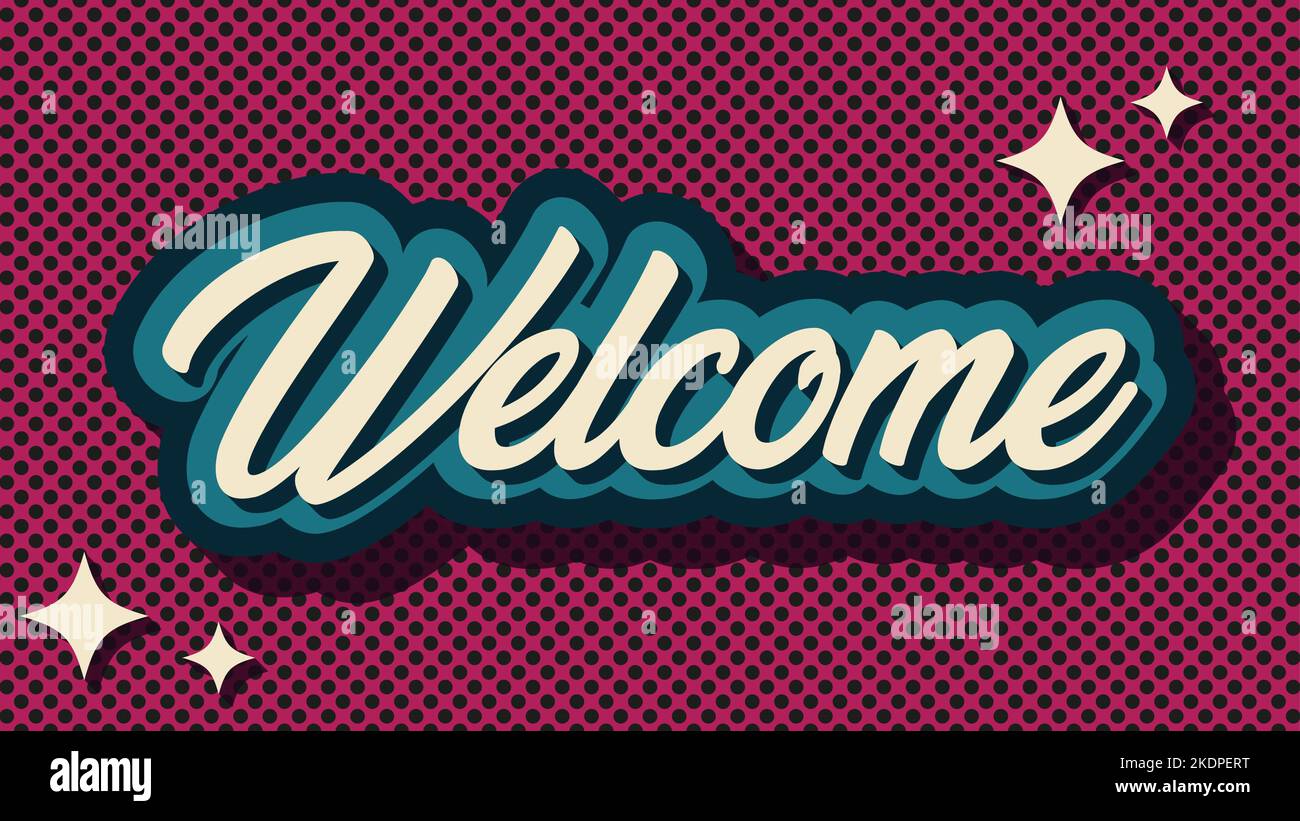 Welcome banner clipart hi-res stock photography and images - Alamy