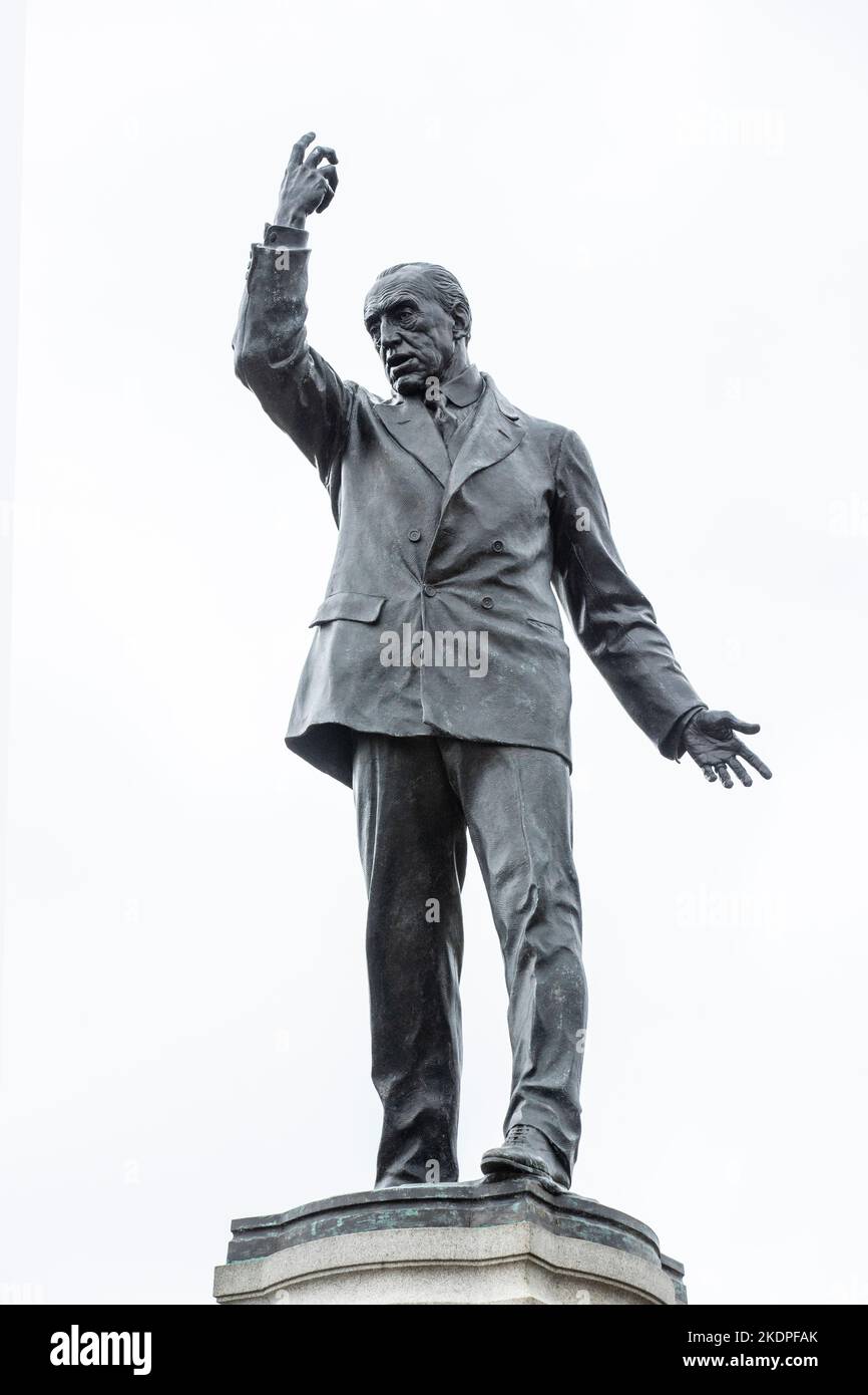 Stock image showing Carson Statue at Stormont Estate, in Northern ...