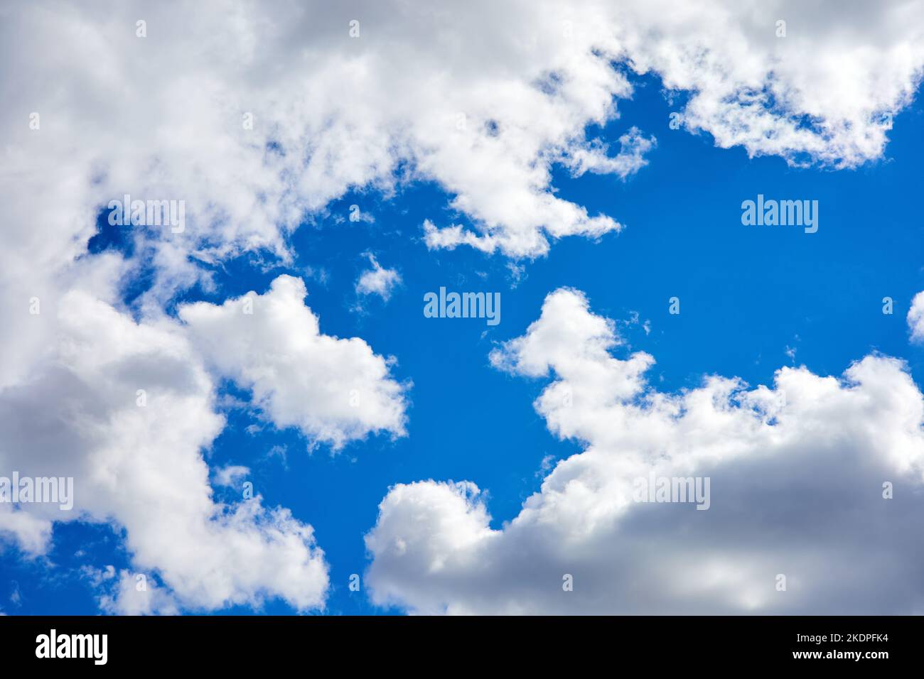 Daytime blue sky with white clouds Stock Photo - Alamy