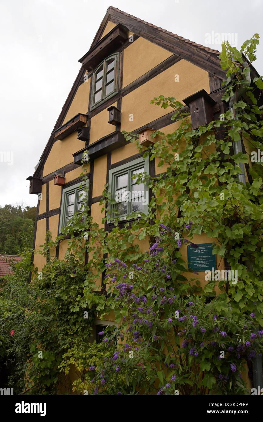 The former home of the German artist and painter Adrian Ludwig Richter ...