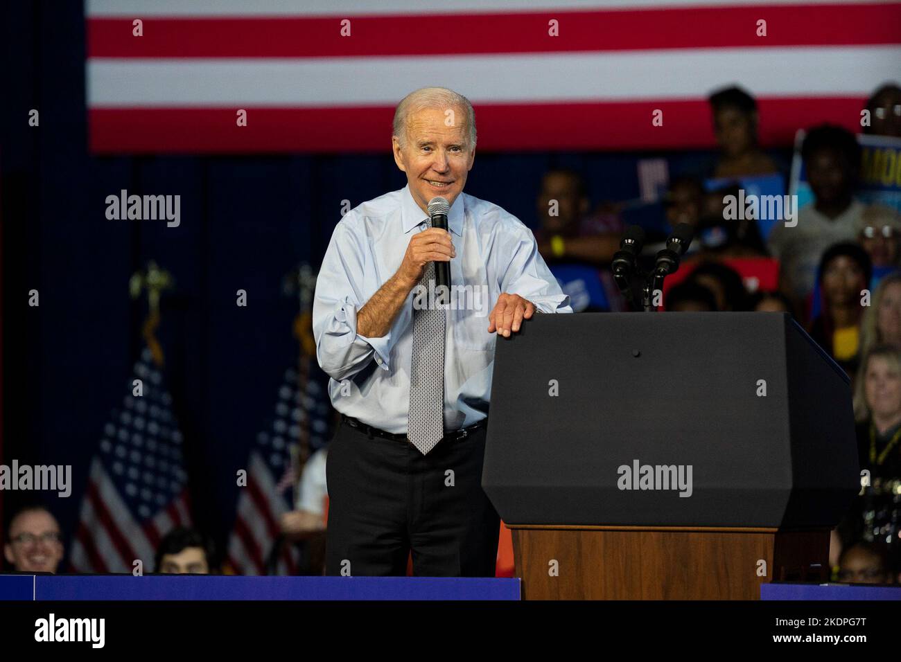 Bowie, Maryland, USA. 7th Nov, 2022. President JOE BIDEN speaks at a Maryland Democratic Party ...