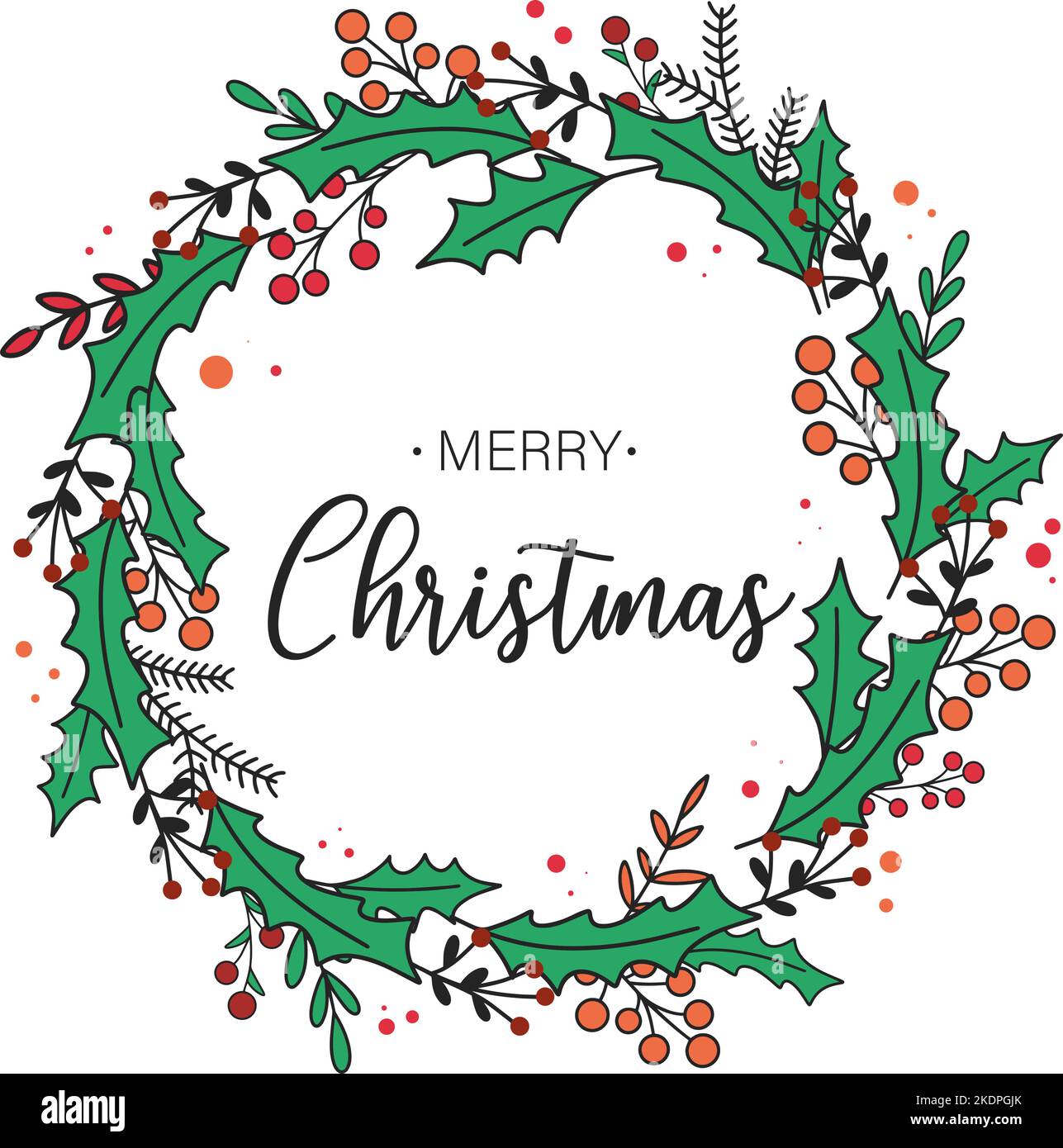 Simple red round merry Cut Out Stock Images & Pictures - Alamy