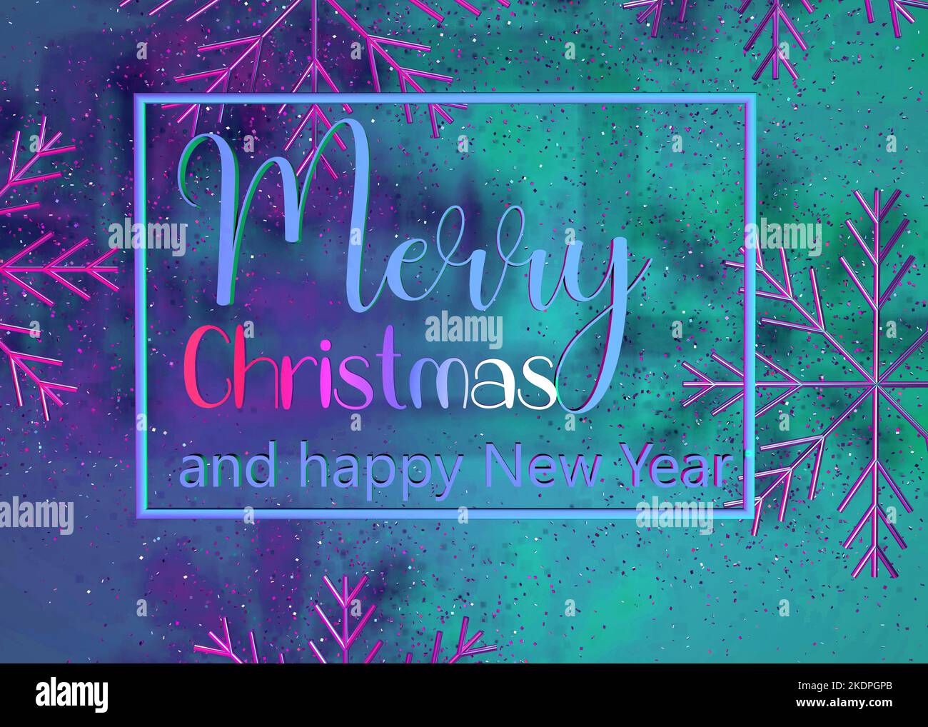 Merry Christmas calligraphic text Merry Christmas with creative ...