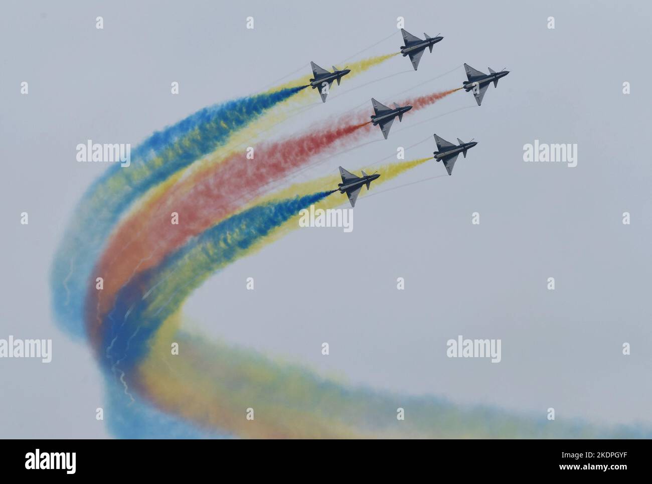 ZHUHAI, CHINA - NOVEMBER 8, 2022 - The August 1st Aerobatic Team of the ...