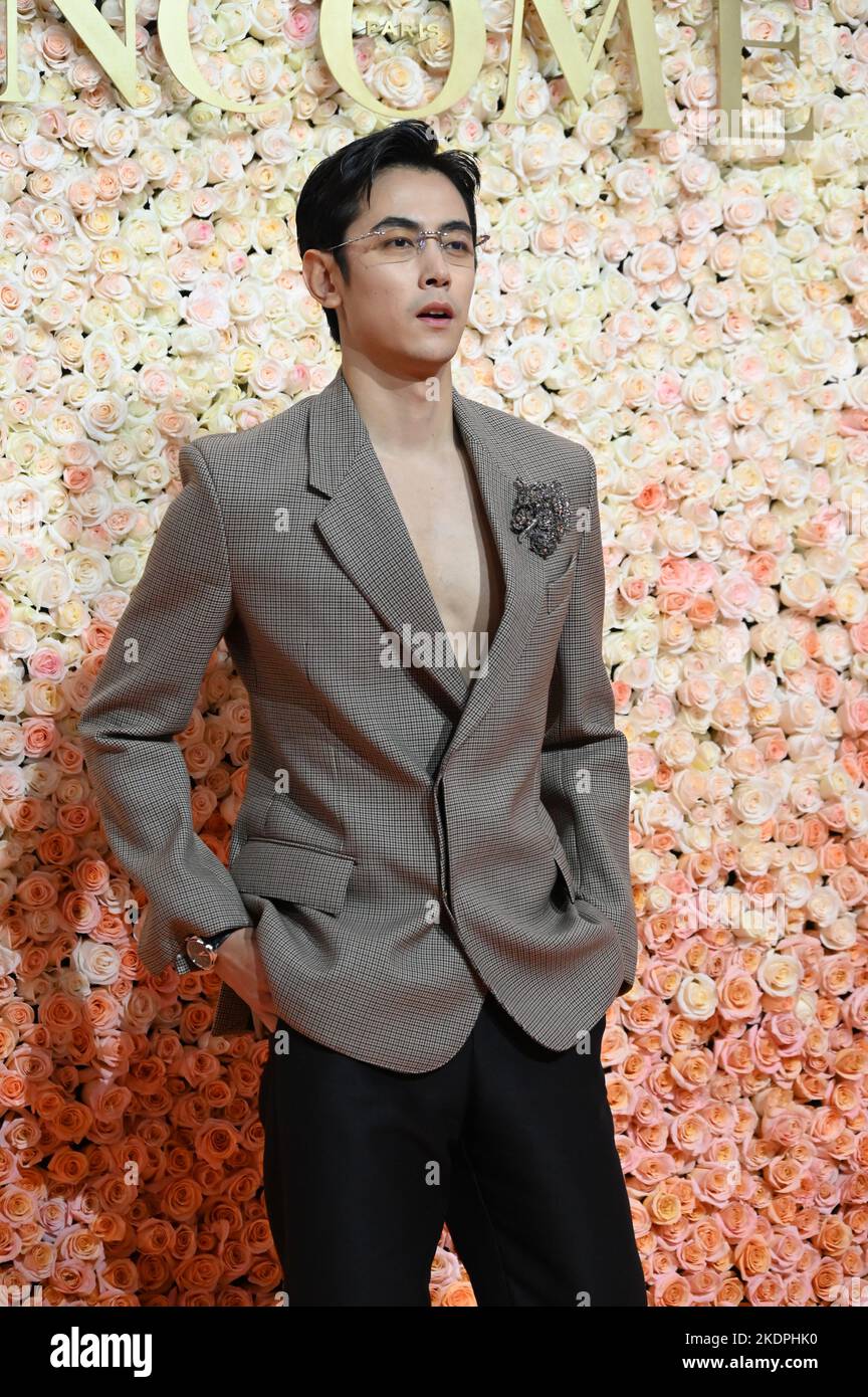 Shanghai City, China, 7 November, 2022, Chinese model Ji Lingchen presents at the 2022 Lancome ...