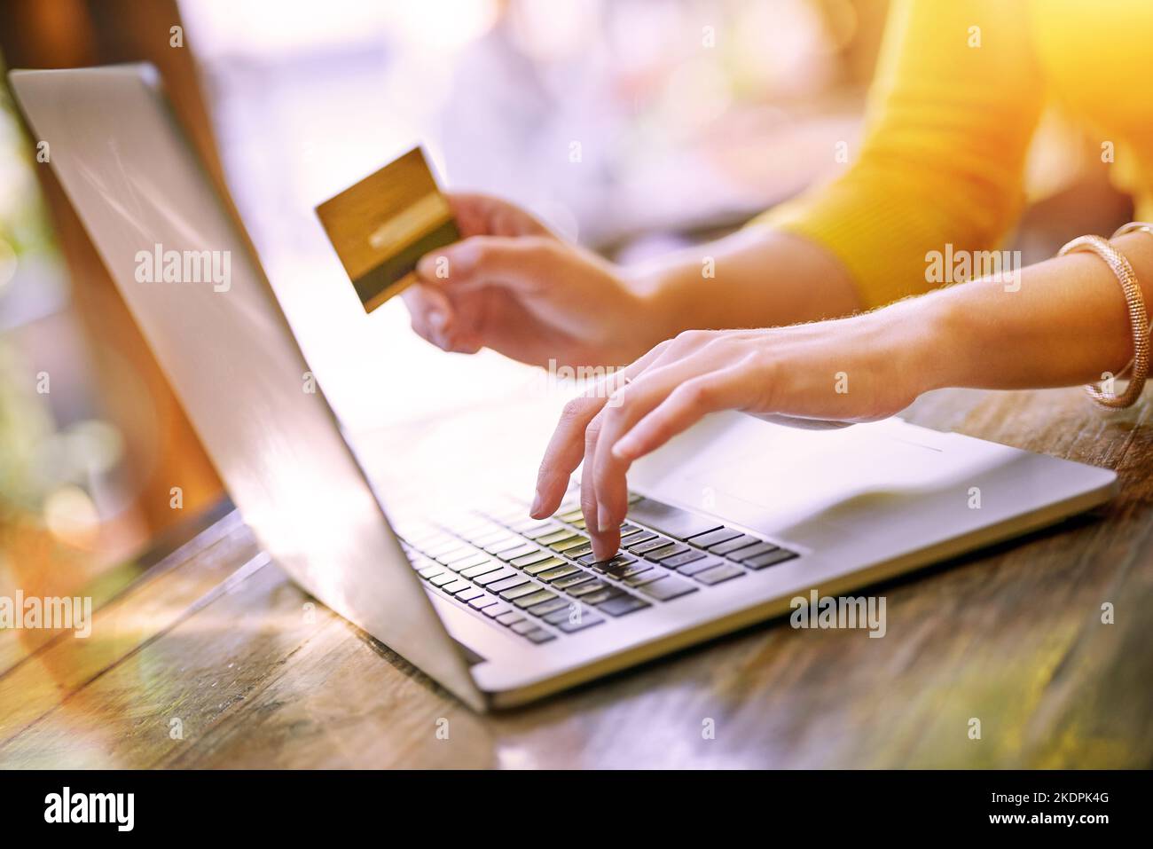 Paying for goods the quick and convenient way. an unrecognizable young ...