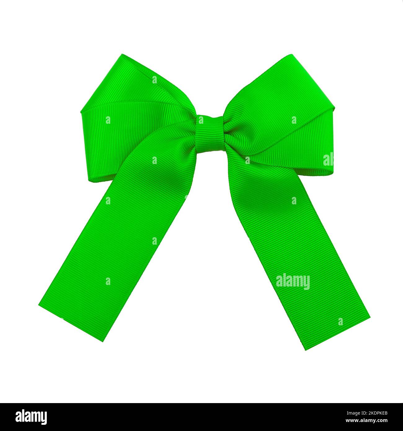 Beautiful festive bow on a white background Stock Photo - Alamy
