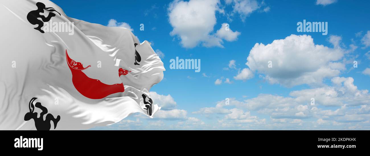 flag of Easter Island flag 1876 to 1888, Australia Oceania at cloudy ...