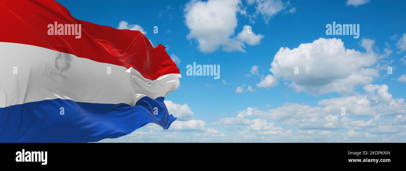 flag of Eastern Rumelia, Europe at cloudy sky background, panoramic ...