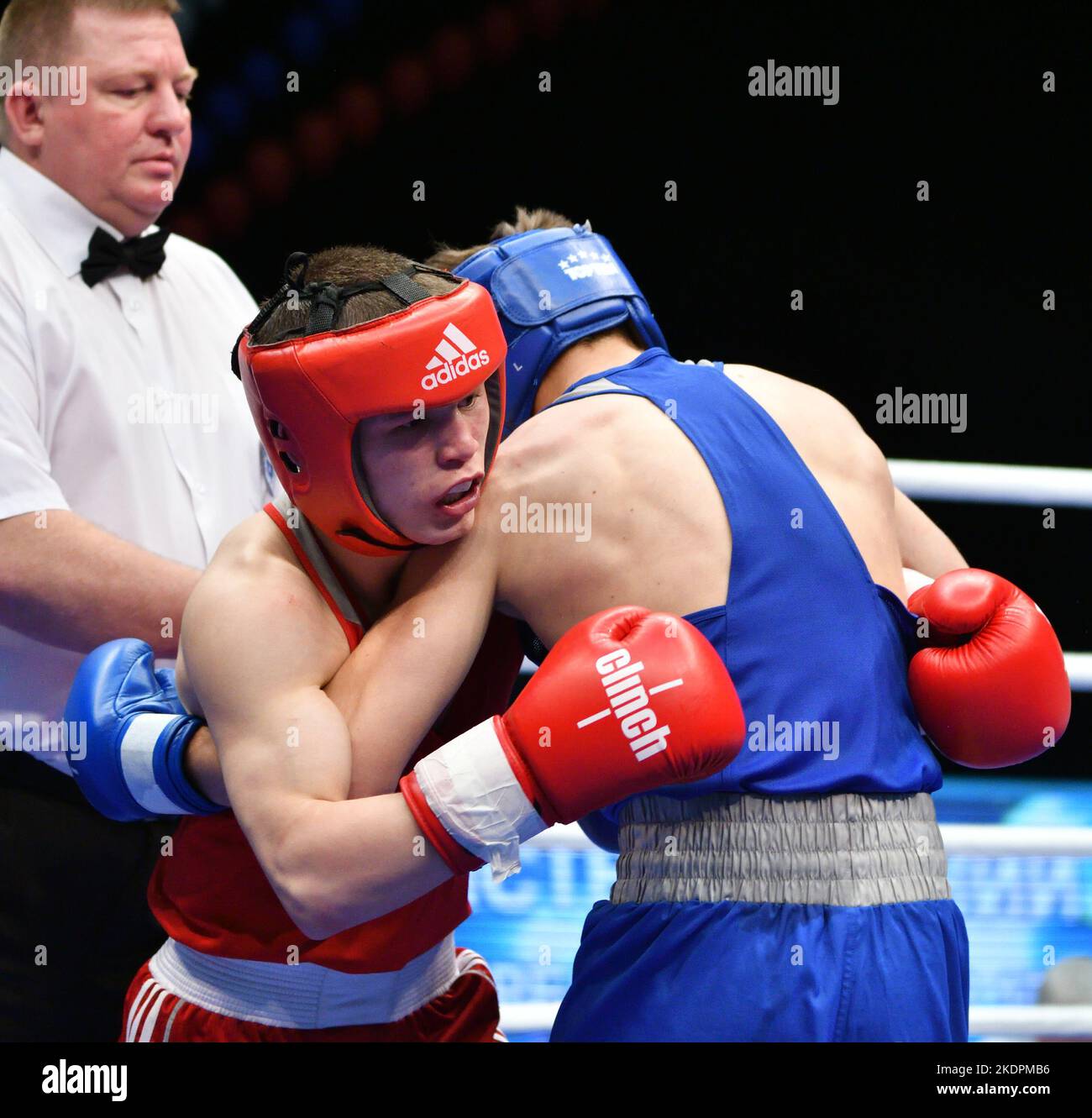 Two boys boxing in ring hi-res stock photography and images - Alamy