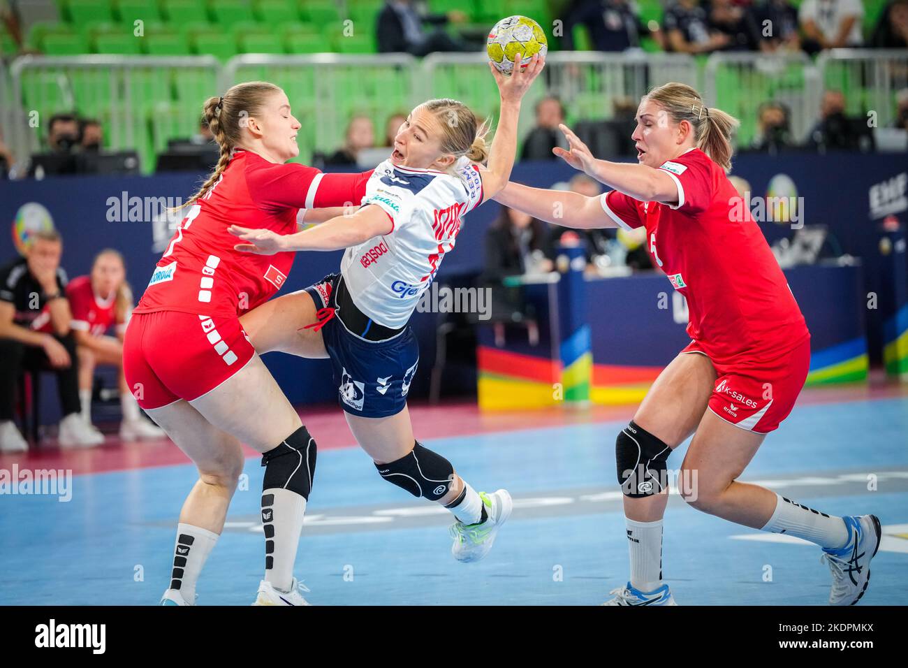 Ljubljana, Slovenia 20221106.Norway's Stine Bredal Oftedal during the European Championship ...