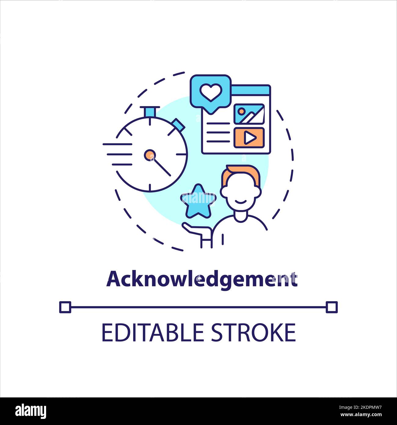 Acknowledgement concept icon Stock Vector Image & Art - Alamy