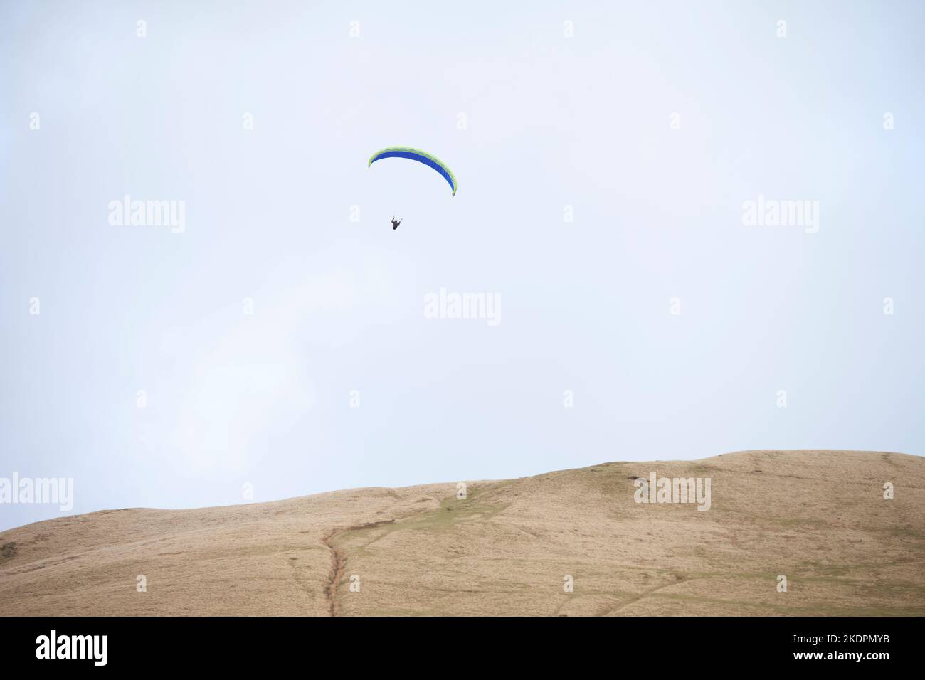 Paragliding through the Cumbrian skies with a back drop of scenic ...