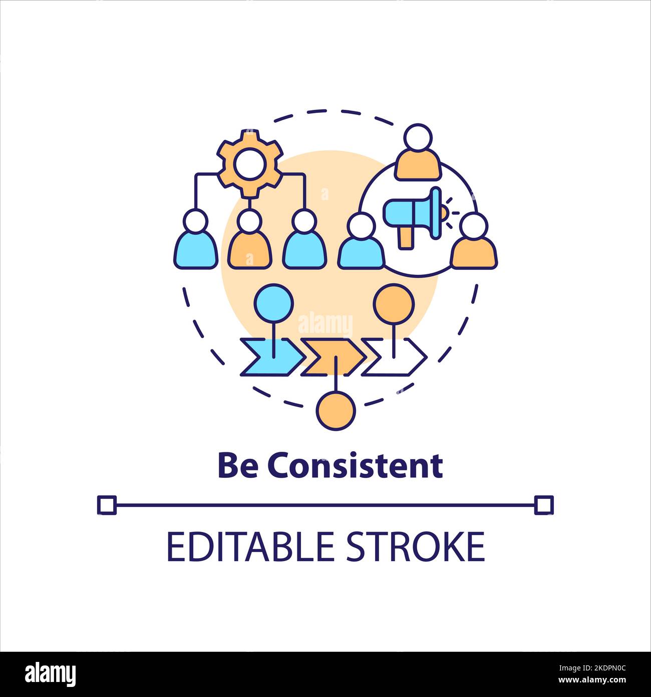Be consistent concept icon Stock Vector Image & Art - Alamy
