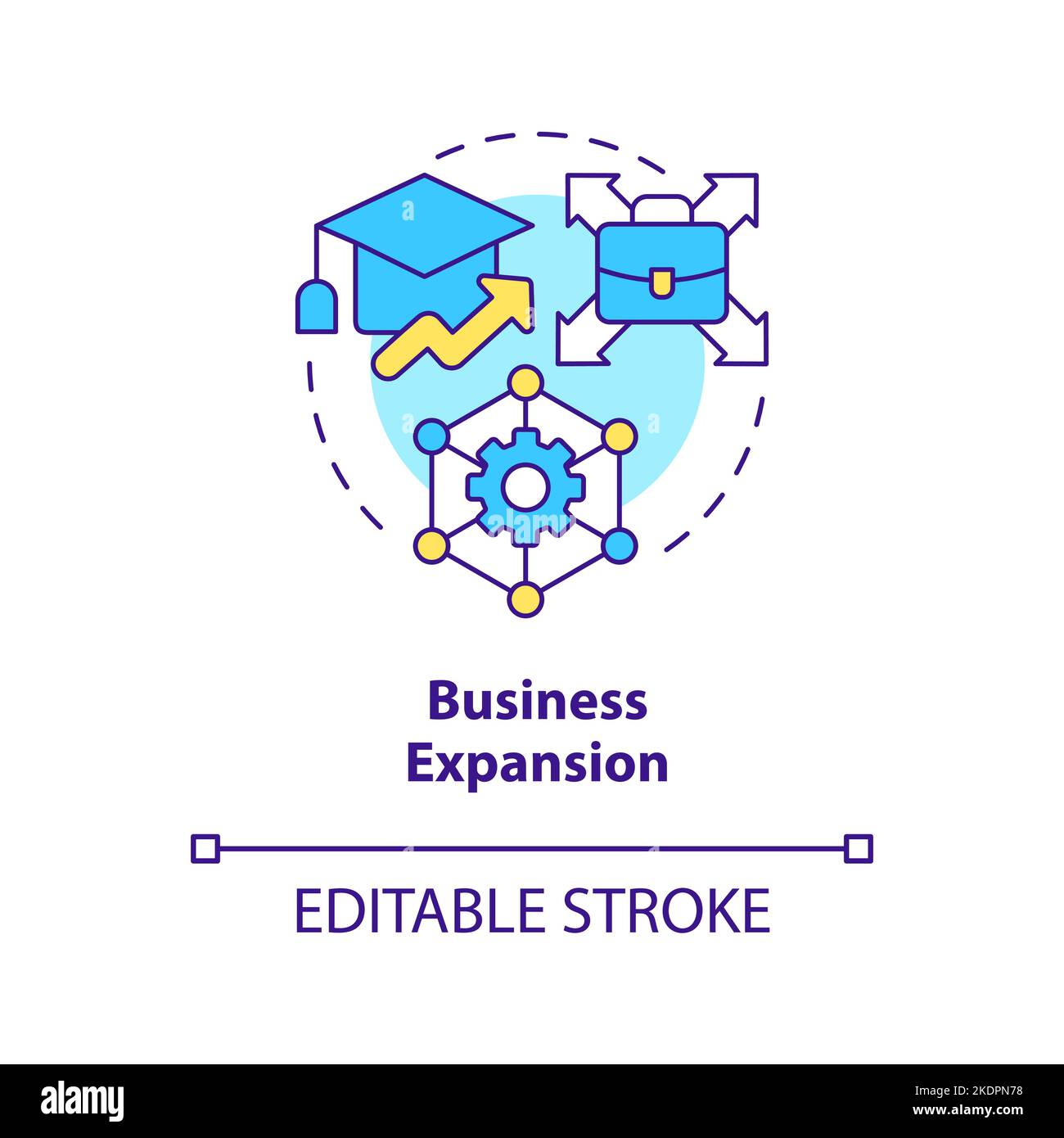 Business expansion concept icon Stock Vector Image & Art - Alamy