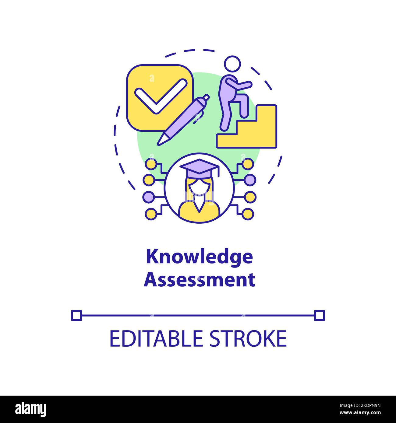 Knowledge Assessment Concept Icon Stock Vector Image And Art Alamy