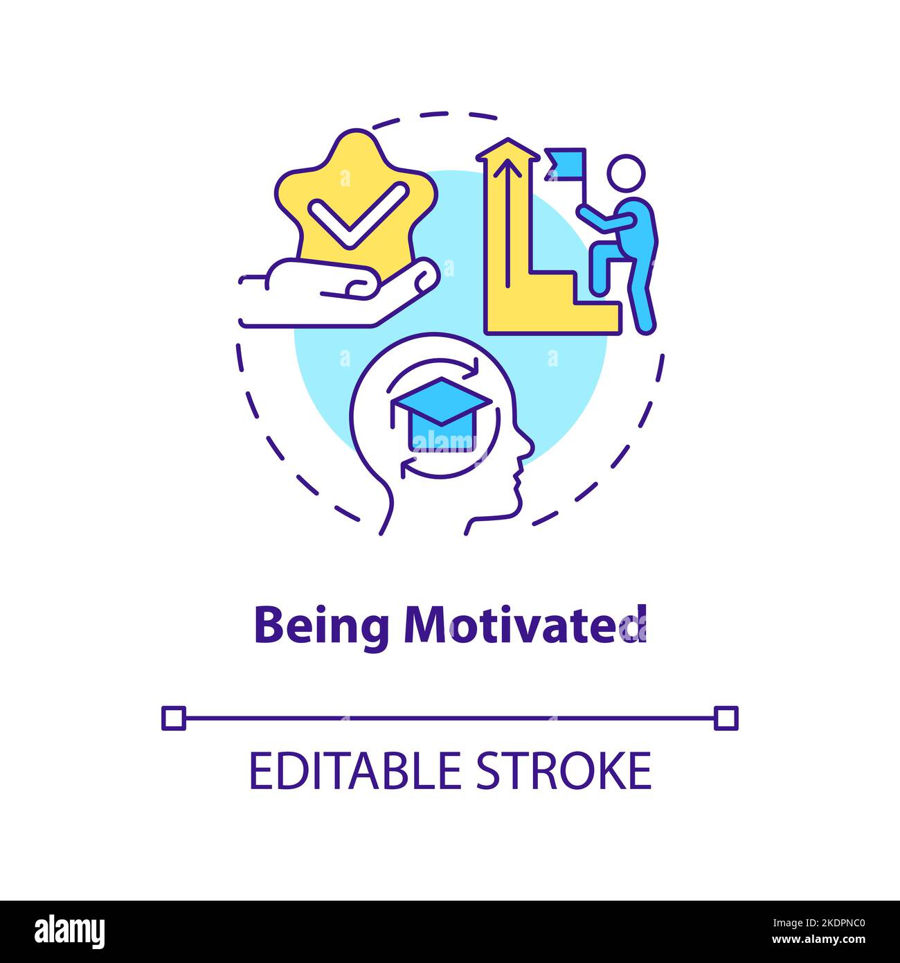 Being motivated concept icon Stock Vector Image & Art - Alamy