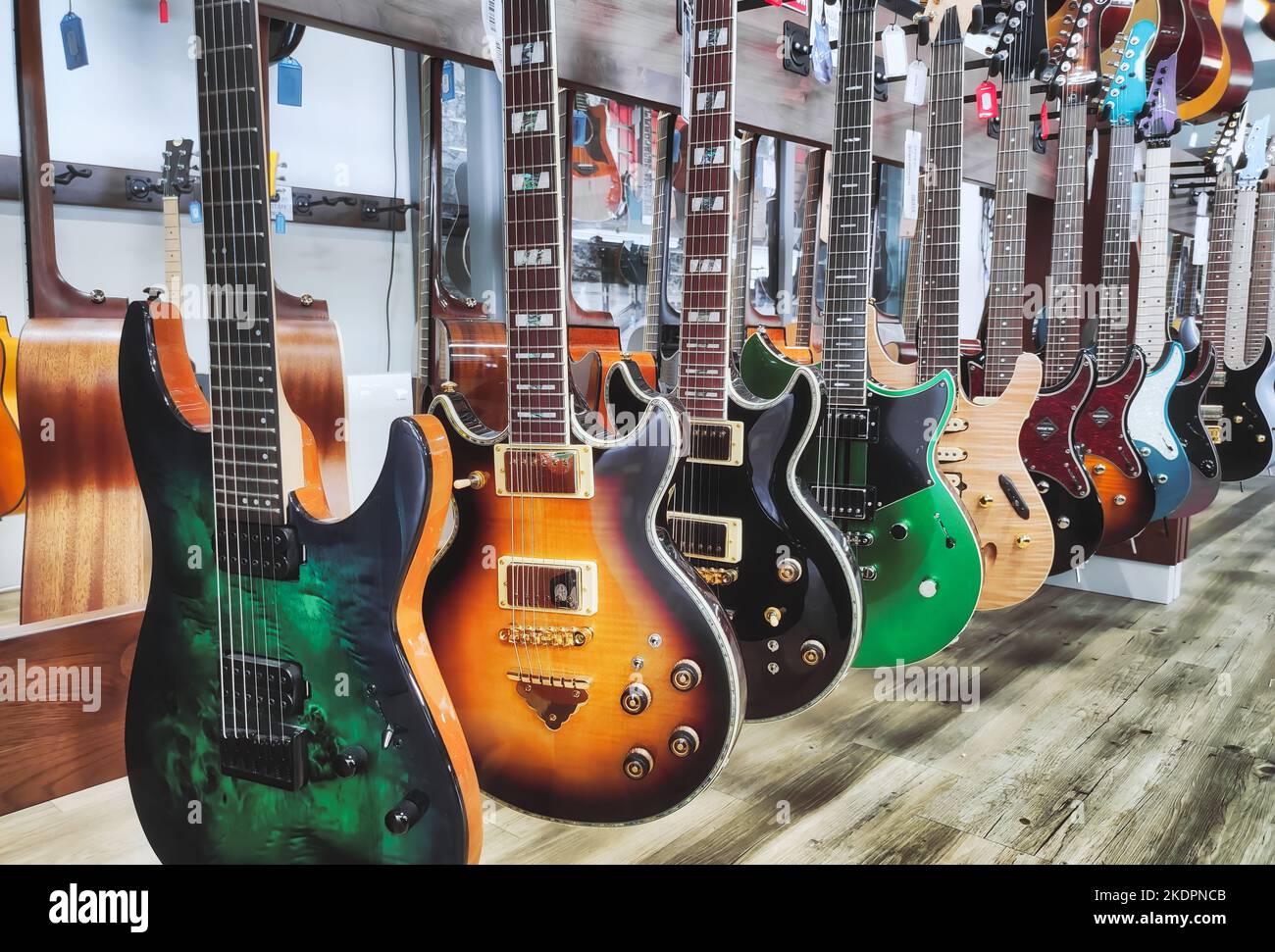 A collection of guitars hi-res stock photography and images - Alamy