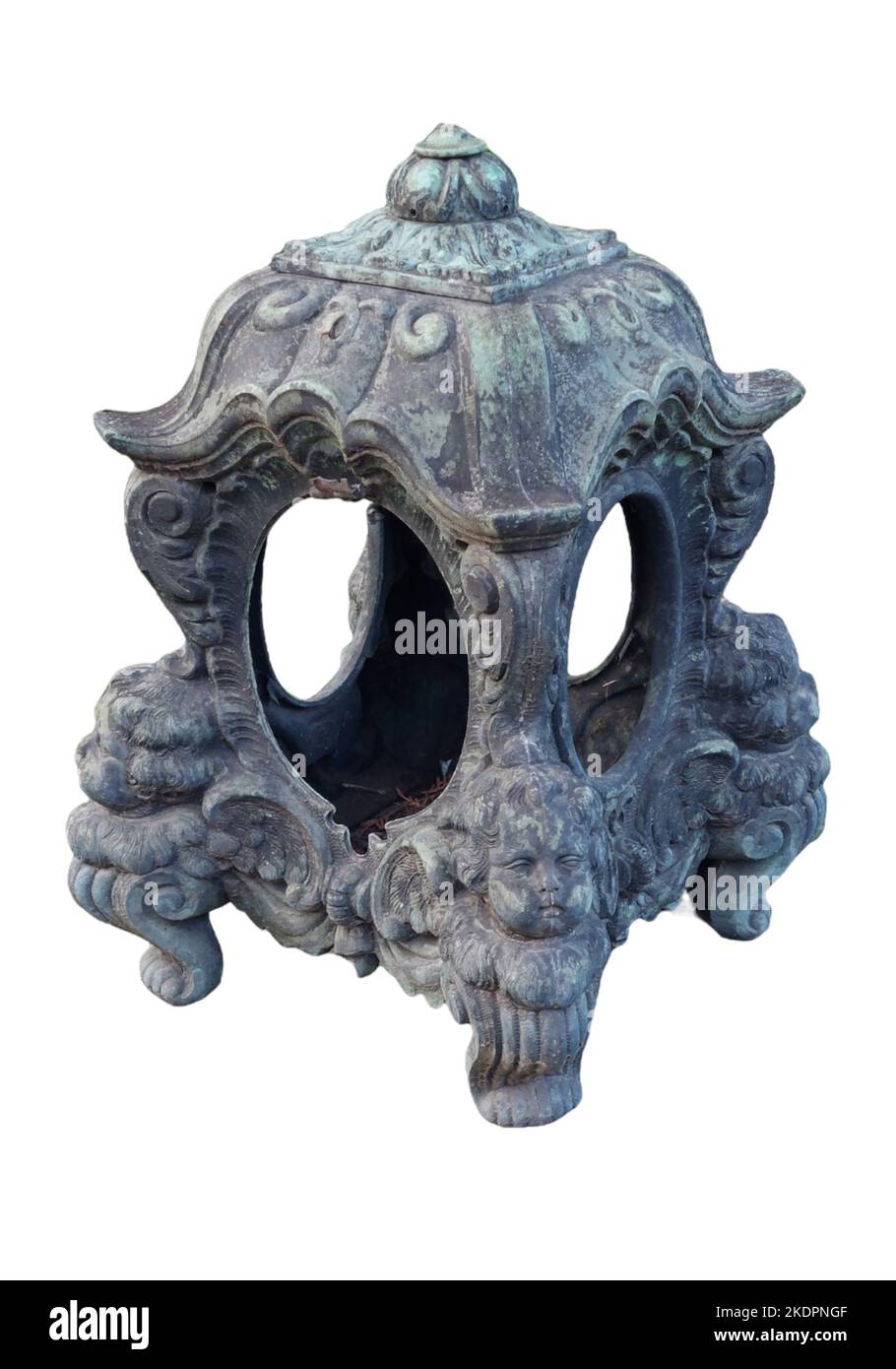 cemetery candle holder isolated on white background Stock Photo - Alamy