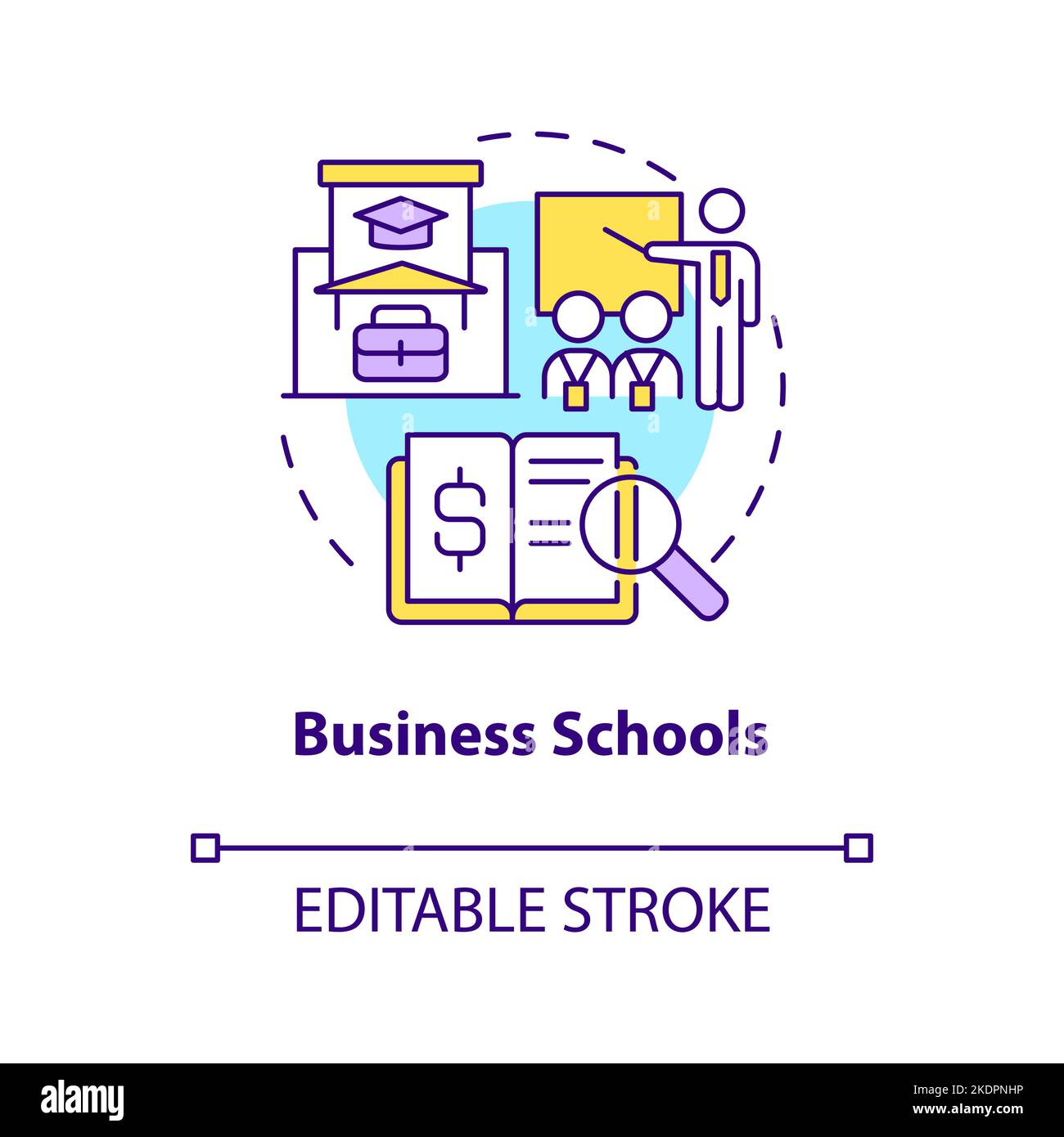 Business schools concept icon Stock Vector Image & Art - Alamy