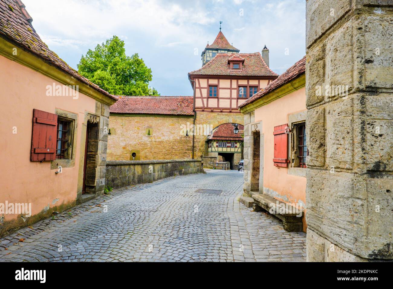Rothenburg ob der Taubero old town streets and architecutre Stock Photo ...