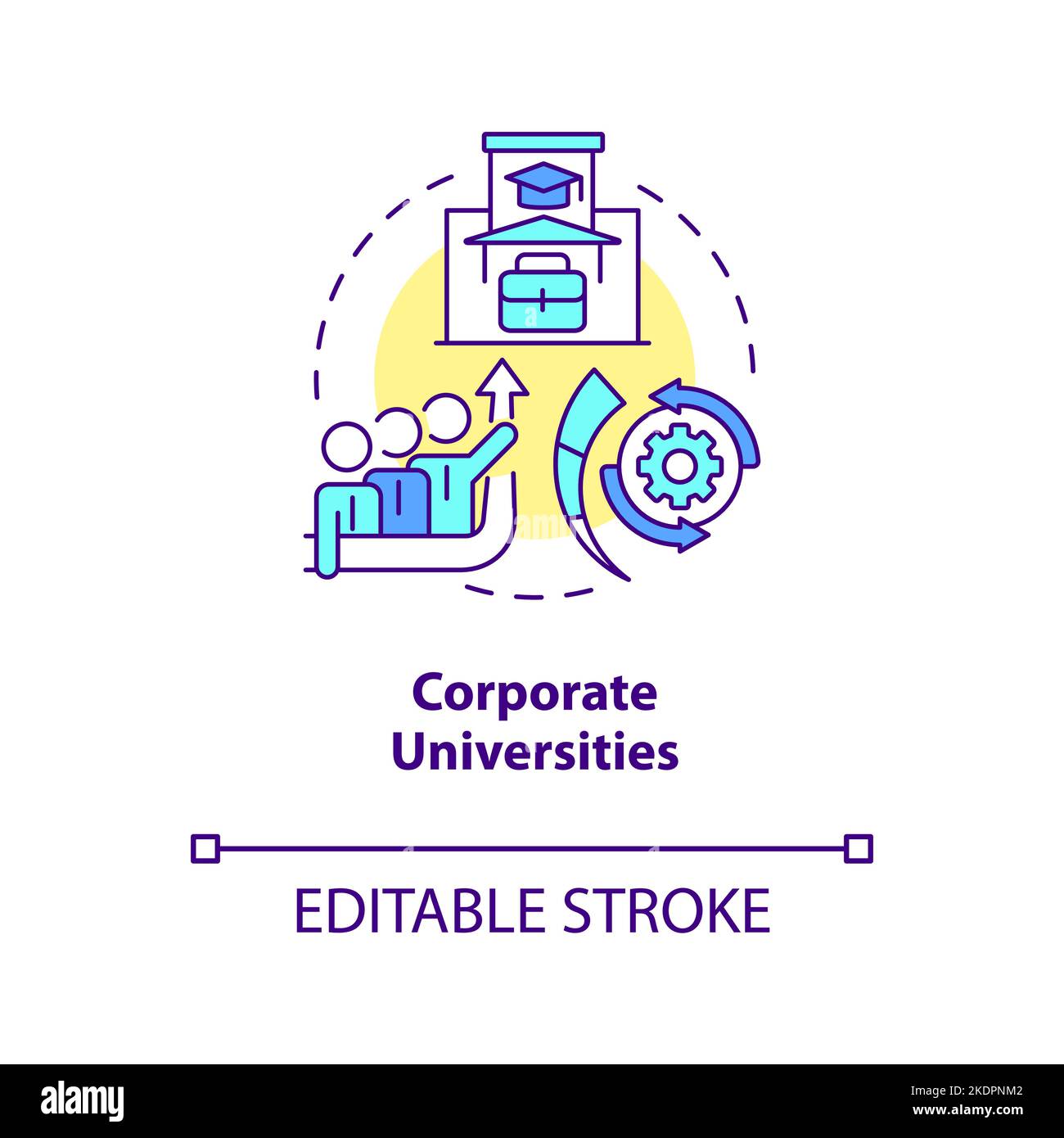 Corporate universities concept icon Stock Vector Image & Art - Alamy