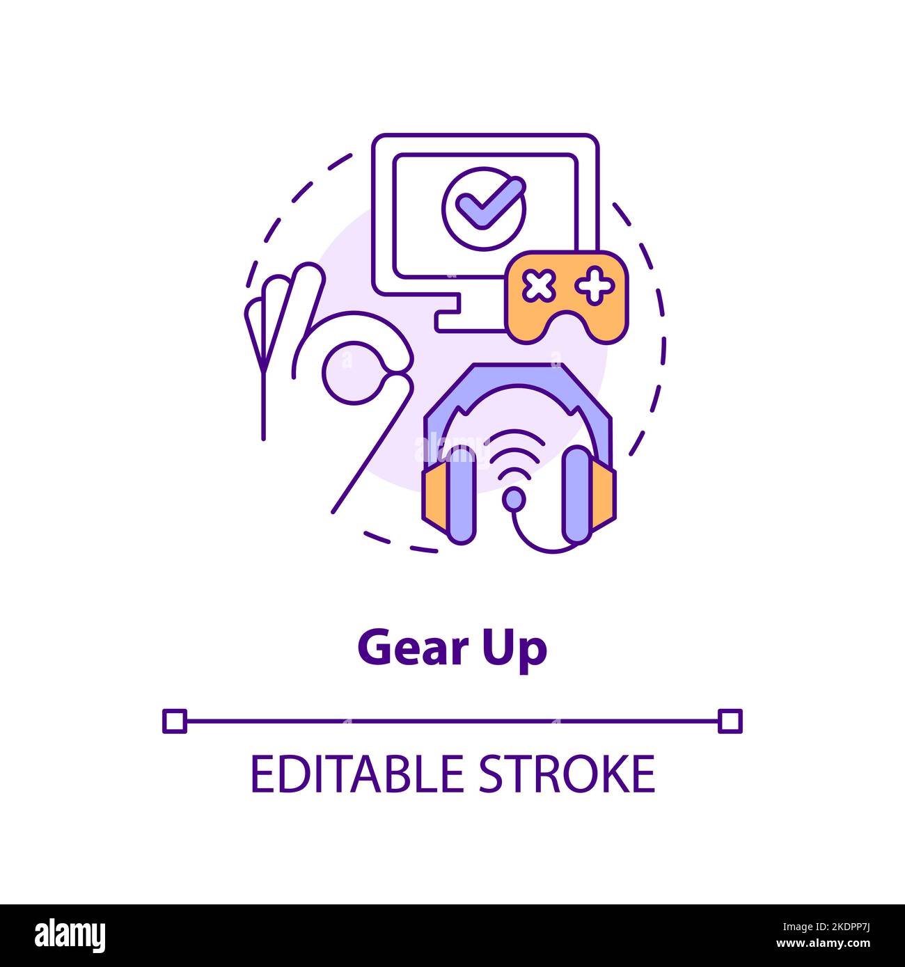 Gear up concept icon Stock Vector Image & Art - Alamy